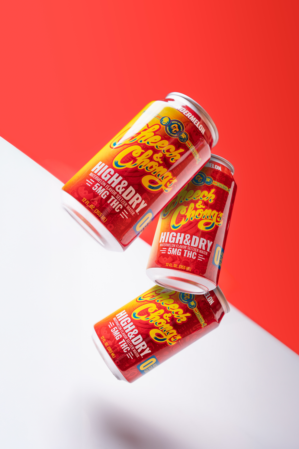 Wondermelon- HIGH AND DRY THC Infused Seltzer Water – Cheech & Chong's ...